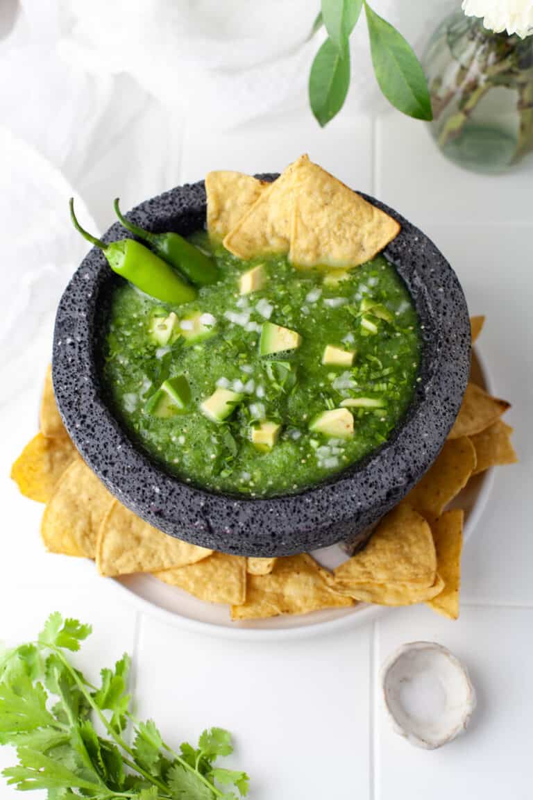 Tomatillo Salsa Verde (Green Salsa) - easydinnerrecipes.com