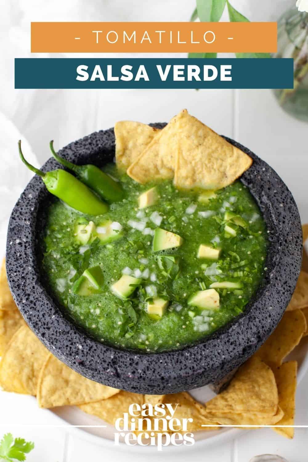 Tomatillo Salsa Verde (Green Salsa) - easydinnerrecipes.com
